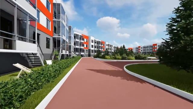 Жилой комплекс (3D графика)