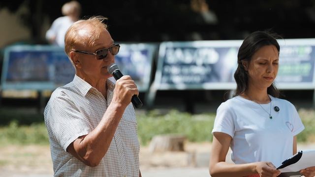 Василий Агапкин - выдающийся композитор и дирижер, флеш-моб АРОО ОСРРК, Астрахань, 05.06.2025