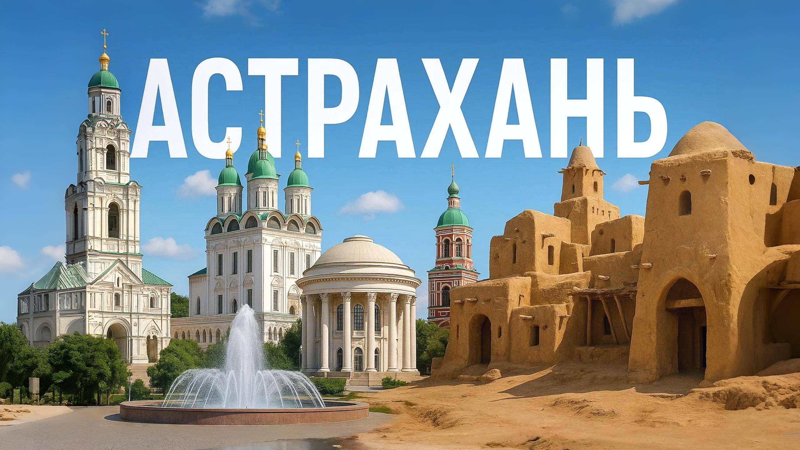АСТРАХАНЬ - Волжская Венеция. САРАЙ-БАТУ - древняя столица Золотой Орды.