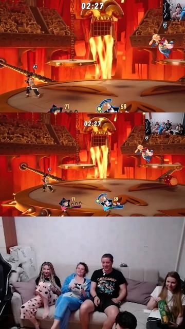 Корра против Рена и Стимпи 🍀 Турнир Nickelodeon All-Star Brawl 2 🍀 #Last_Student #nickelodeon