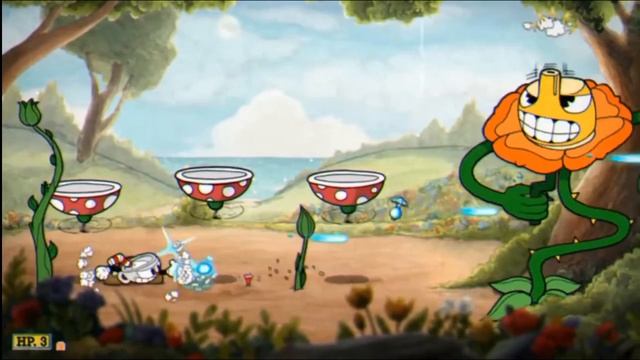 Прохождение Cuphead (5 босс) "Цветущий вид" Грозная гвоздика