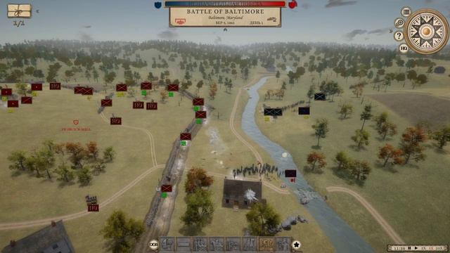 Grand Tactician: The Civil War #32 - Оборона у реки. Балтимор