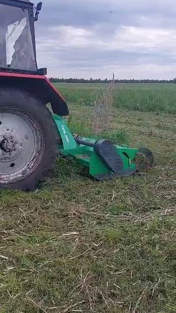 Видео от клиента мульчер KERLAND в работе с трактором