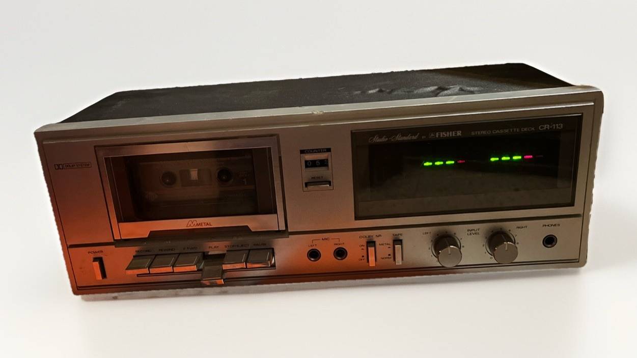 Стереокассетная дека Vintage Studio Standard By Fisher CR-113-Тайвань-1982-год