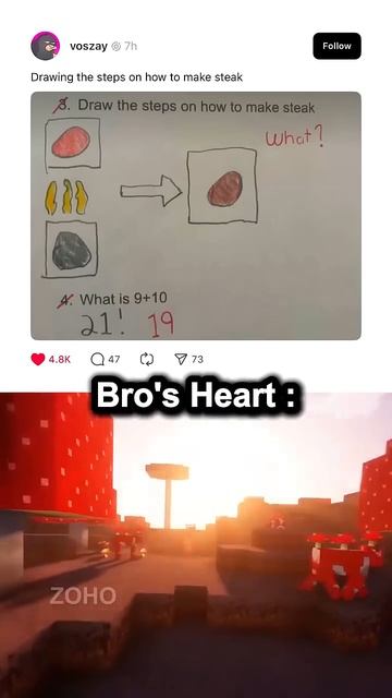 Minecraft Moment😎 #memes #shorts