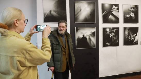 Открытие фотовыставки Владимира Маркова "Не чёрный, но квадрат" в ДКиТ им.Газа 16.02.2022 г.