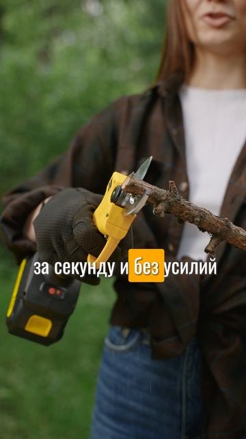 На что способен аккумуляторный секатор?