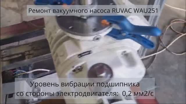 Ремонт вакуумного насоса RUVAC WAU251 11721 2025.04 #ремонтвакуумногонасоса