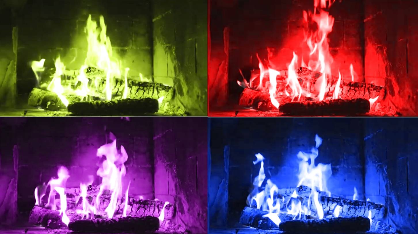 Домашний Камин - RGB - разноцветный огонь, для романтики и вечеринки Relaxing Fireplace релакс