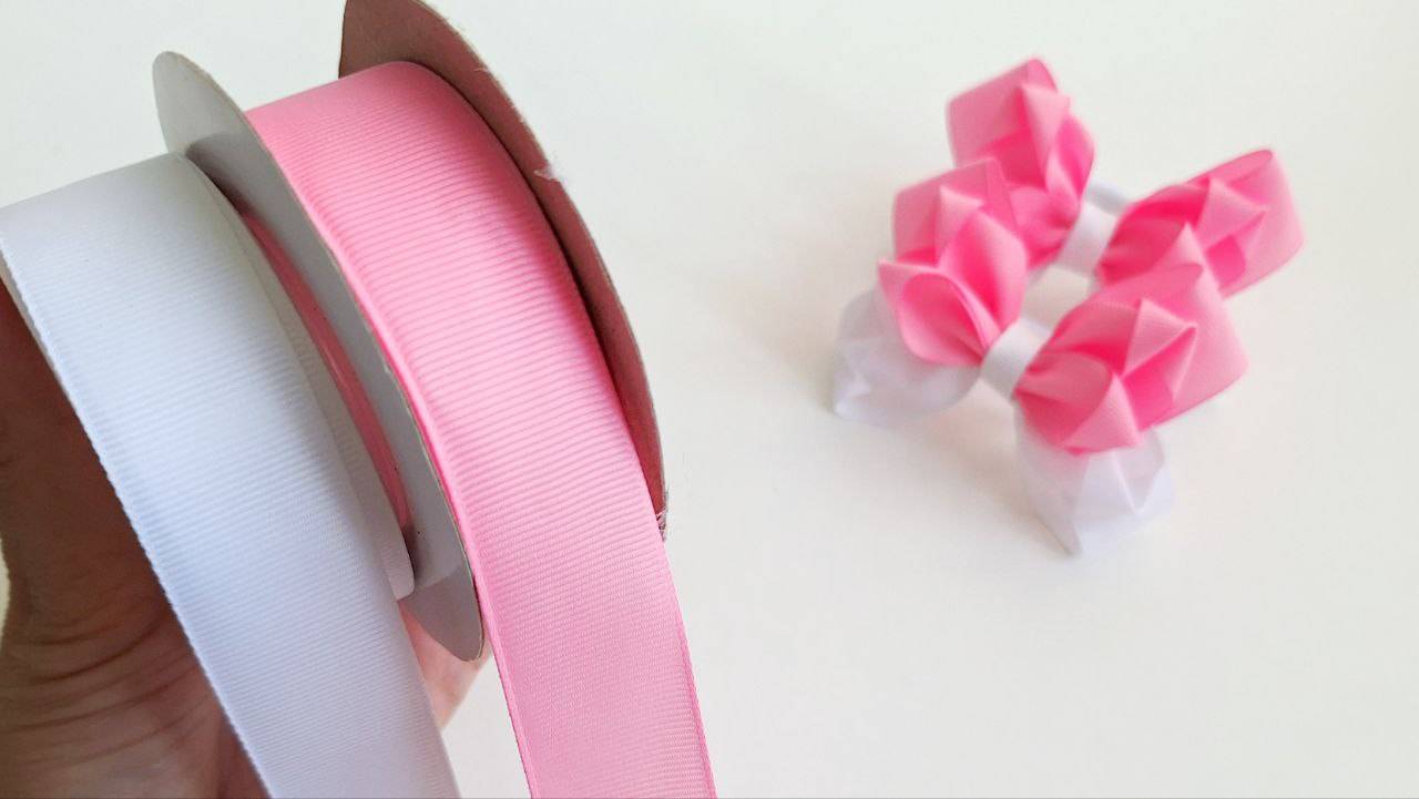Простые и милые. Бантики из репсовых лент