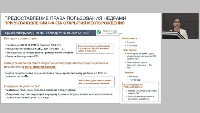 Марьят Великая: Правовое регулирование предоставления участков недр в пользование