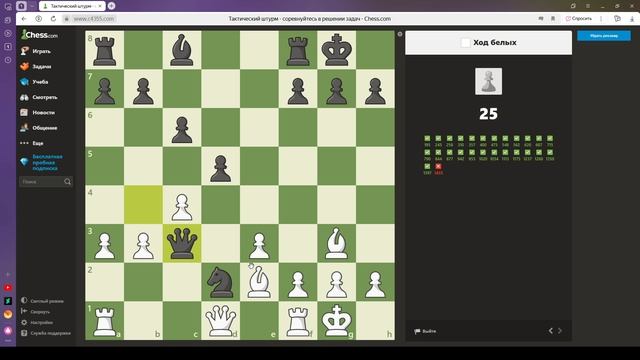 Шахматы, тактические дуэль и штурм 11.06.25
