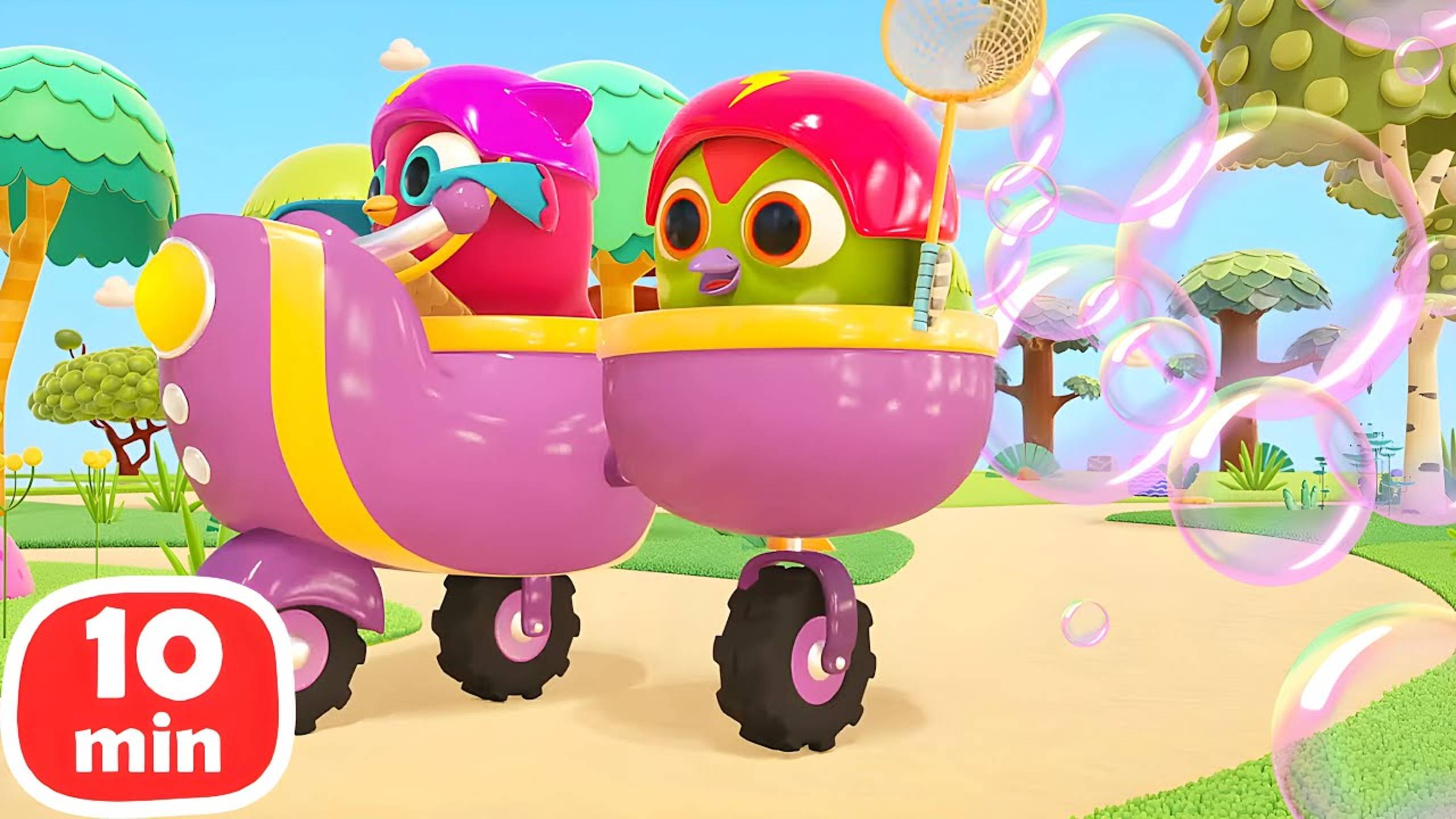 Совенок Хопхоп пускает мыльные пузыри и выращивает волшебный огород!