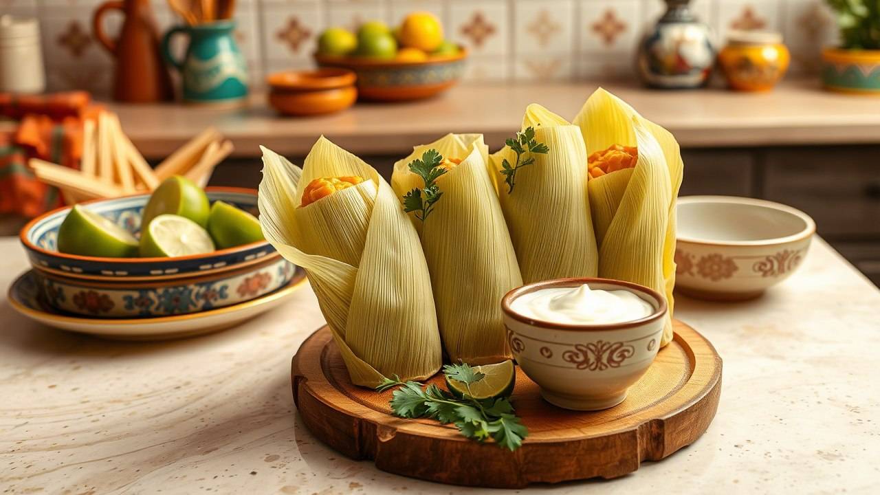 Попробуйте развернуть счастье: Тамале с сочным мясом и кукурузными листьями!
