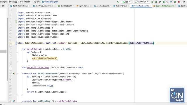 7.Оптимизация адаптера RecyclerView. ListAdapter