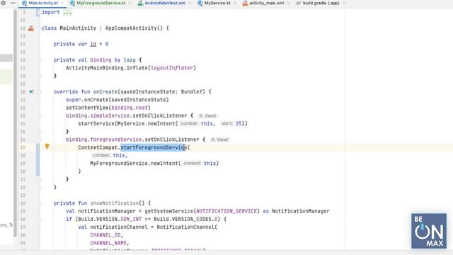 4.Foreground Service