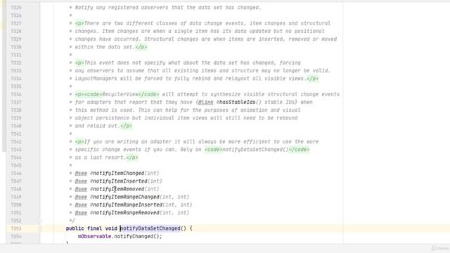 7. Проблемы при использовании notifyDataSetChanged