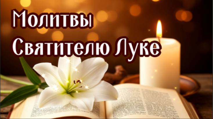 ПЕРЕД ОПЕРАЦИЕЙ, ОБ ИСЦЕЛЕНИИ, ВРАЧАМ  - ЛУКЕ КРЫМСКОМУ