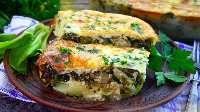 Летнее, яркое. МОЛОДОЙ КАРТОФЕЛЬ СО ШПИНАТОМ И СЫРОМ