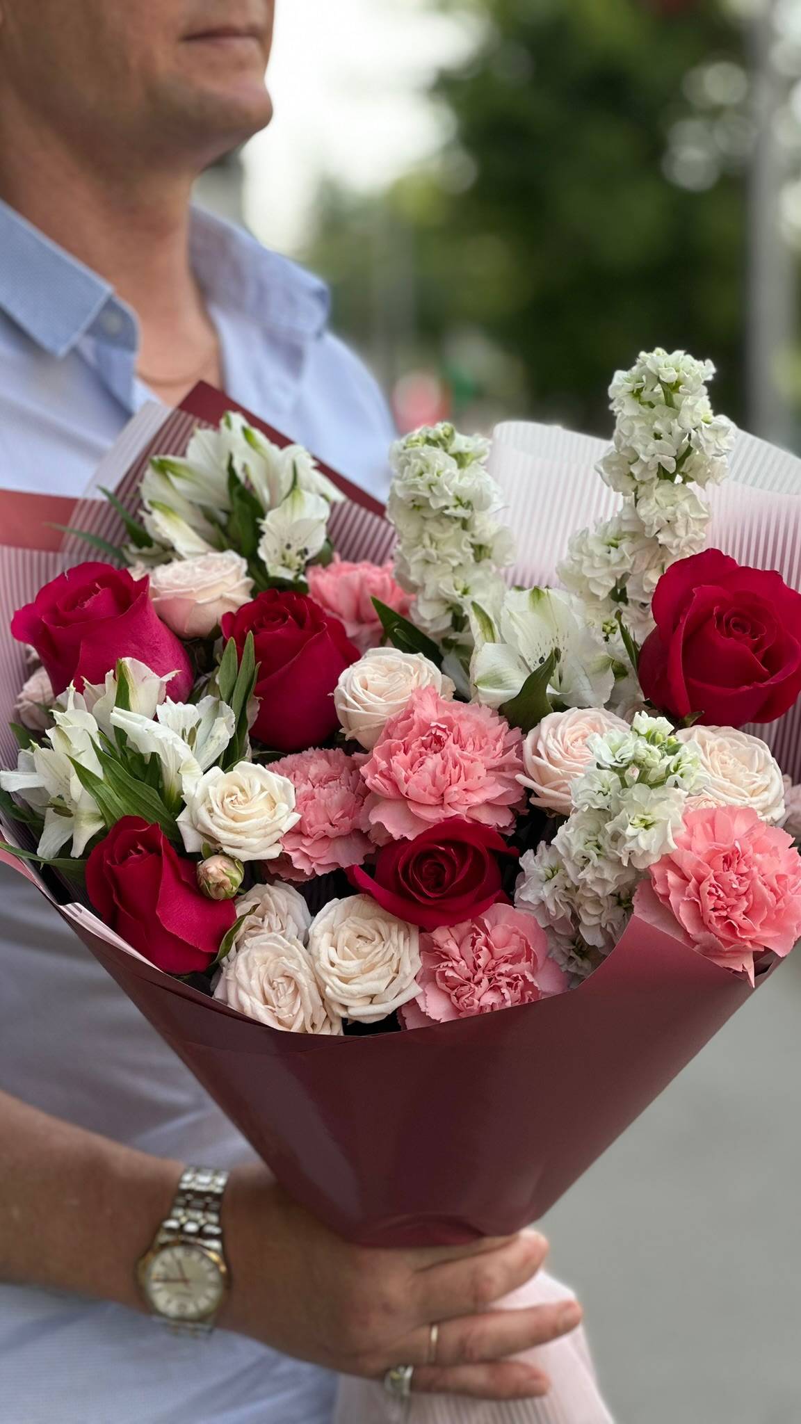 Букет «Малиновый зефир»