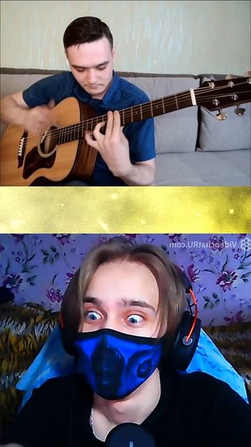 Парень не ожидал такое услышать на гитаре в чат рулетке #shorts