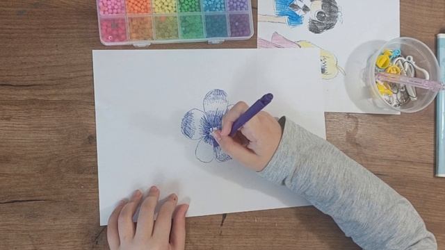 Узор из фиалок, который очарует вас! 💜 [Урок рисования для начинающих]