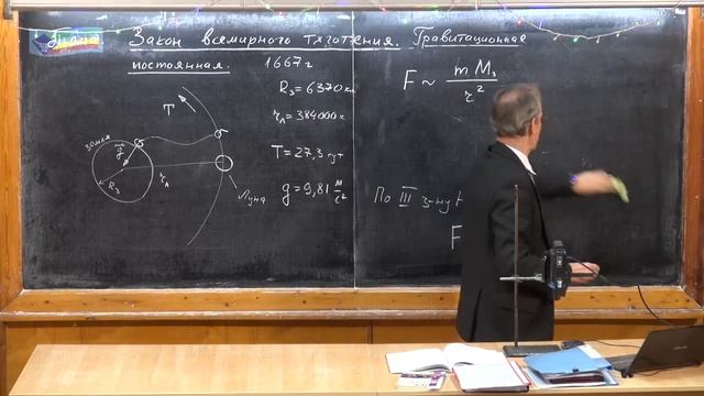 Урок 60. Закон всемирного тяготения. Гравитационная постоянная