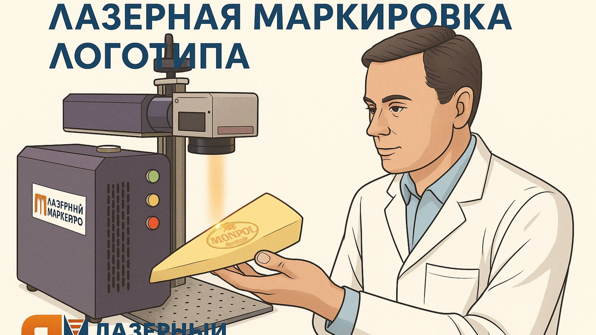 Лазерная маркировка сыра
