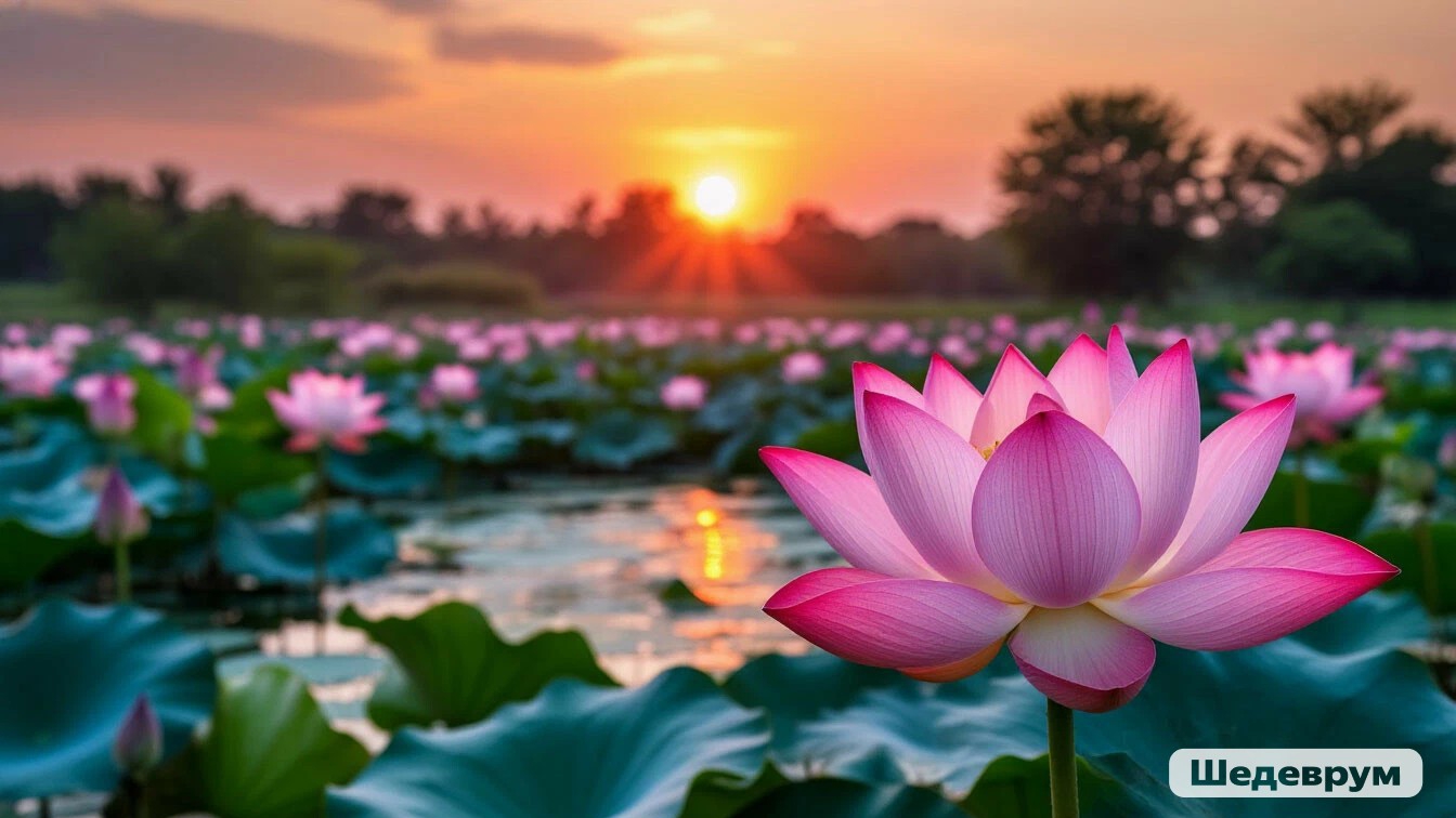 Как распускается лотос!!!  Релакс! Прекрасная музыка.