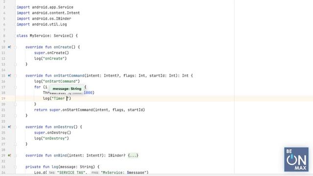 1.Services. Создание первого сервиса