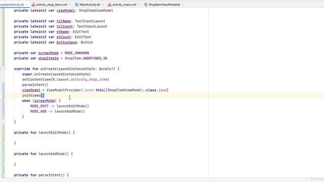 5. Завершение работы над ShopItemActivity