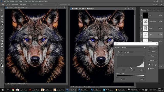 Цветоделение для шелкографии - две краски заменяем одной