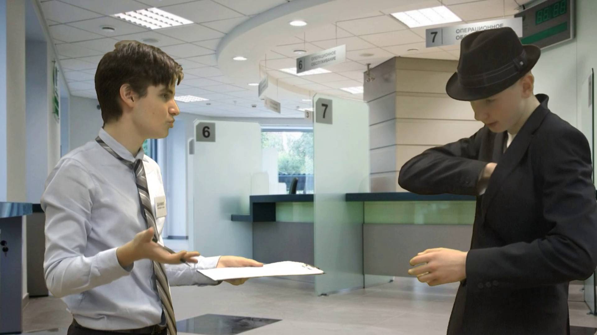 В БАНКЕ смешное видео / анекдот / прикол / юмор