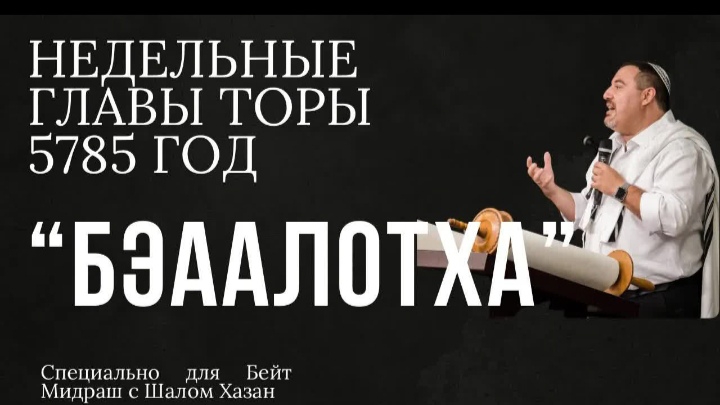 Недельный раздел Торы "Бэаалотха"