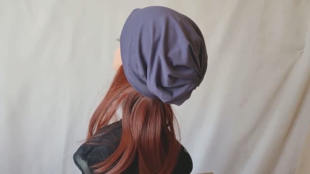 Бини двухслойная хб трикотаж с волосами арт.112288