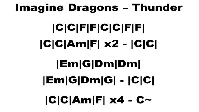 Imagine Dragons – Thunder = 84