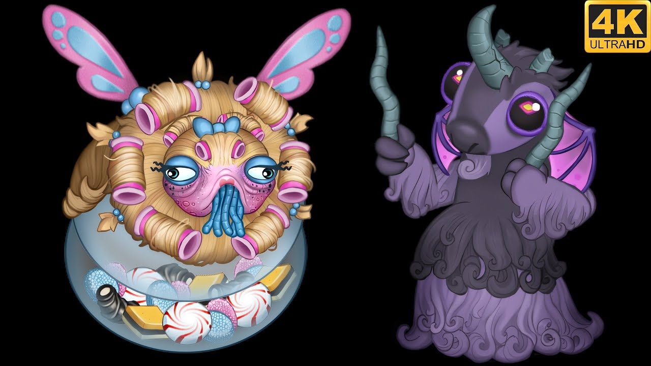 Редкий Тукорог и Редкий Вялый Мотылёк - Все Песни и Анимации (My Singing Monsters)