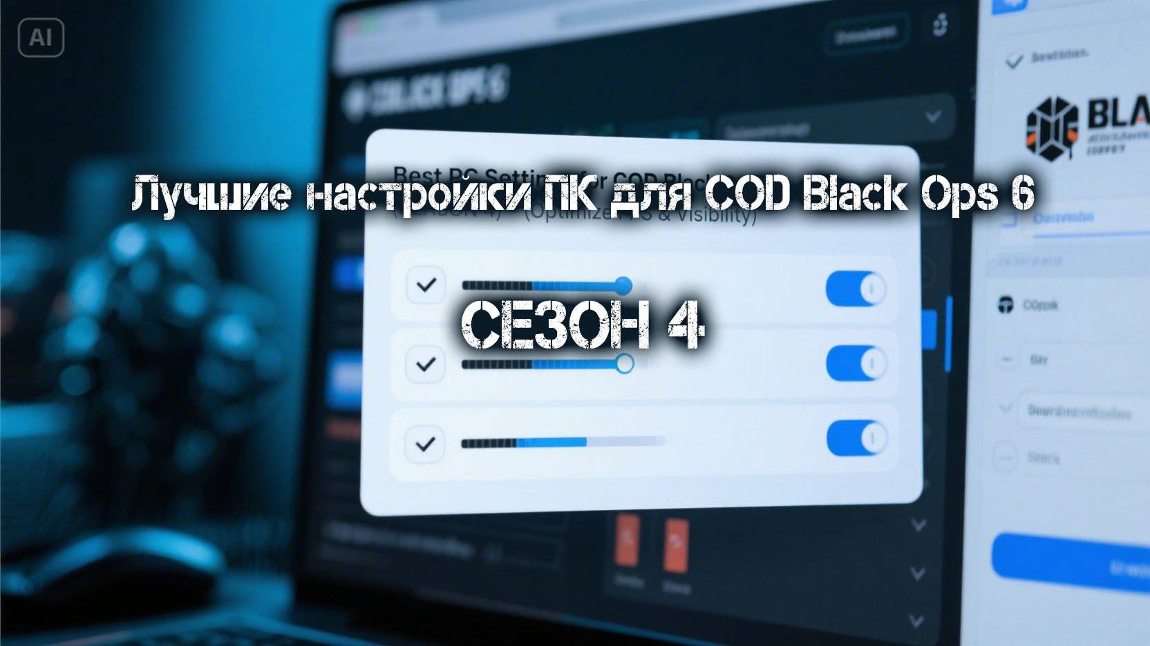 Лучшие настройки ПК для COD BO 6 - СЕЗОН 4 - Оптимизация FPS и улучшение видимости