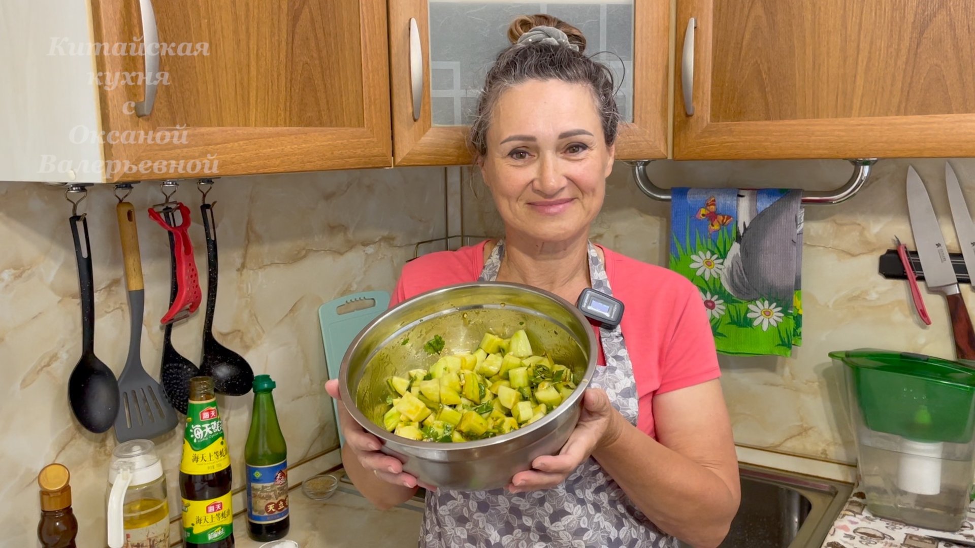 Салат из огурцов по китайски. Самый простой рецепт. Китайская кухня с Оксаной Вале