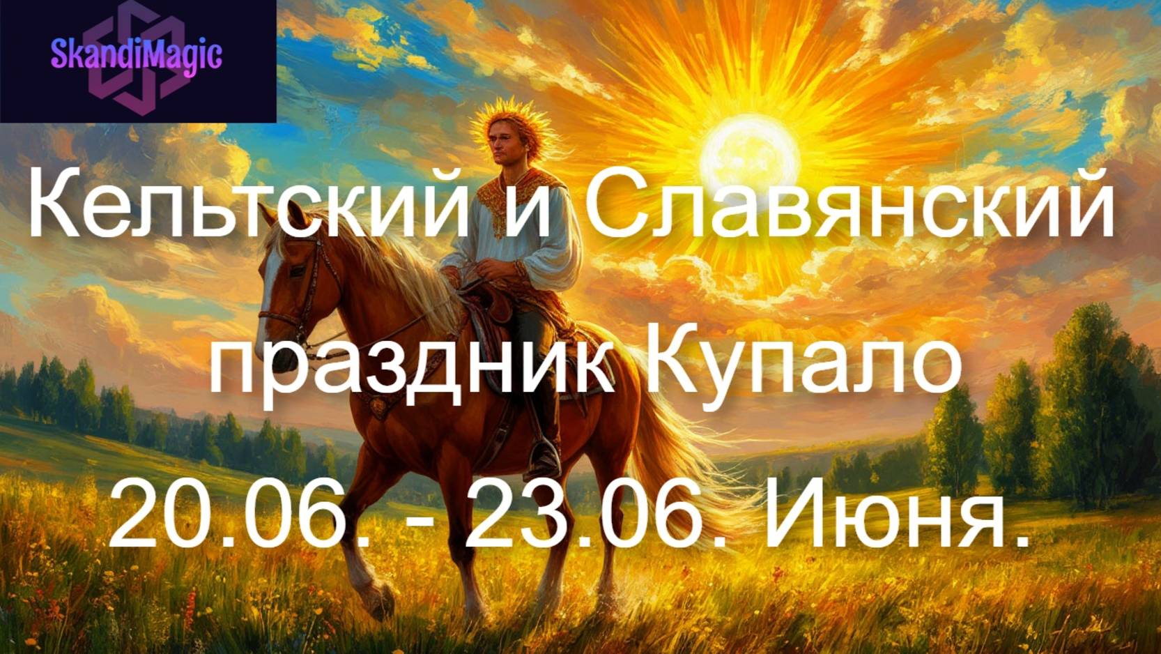 ПРАЗДНИК КУПАЛО..20.06.-23.06.ИЮНЯ. #кологода #кельты #купало