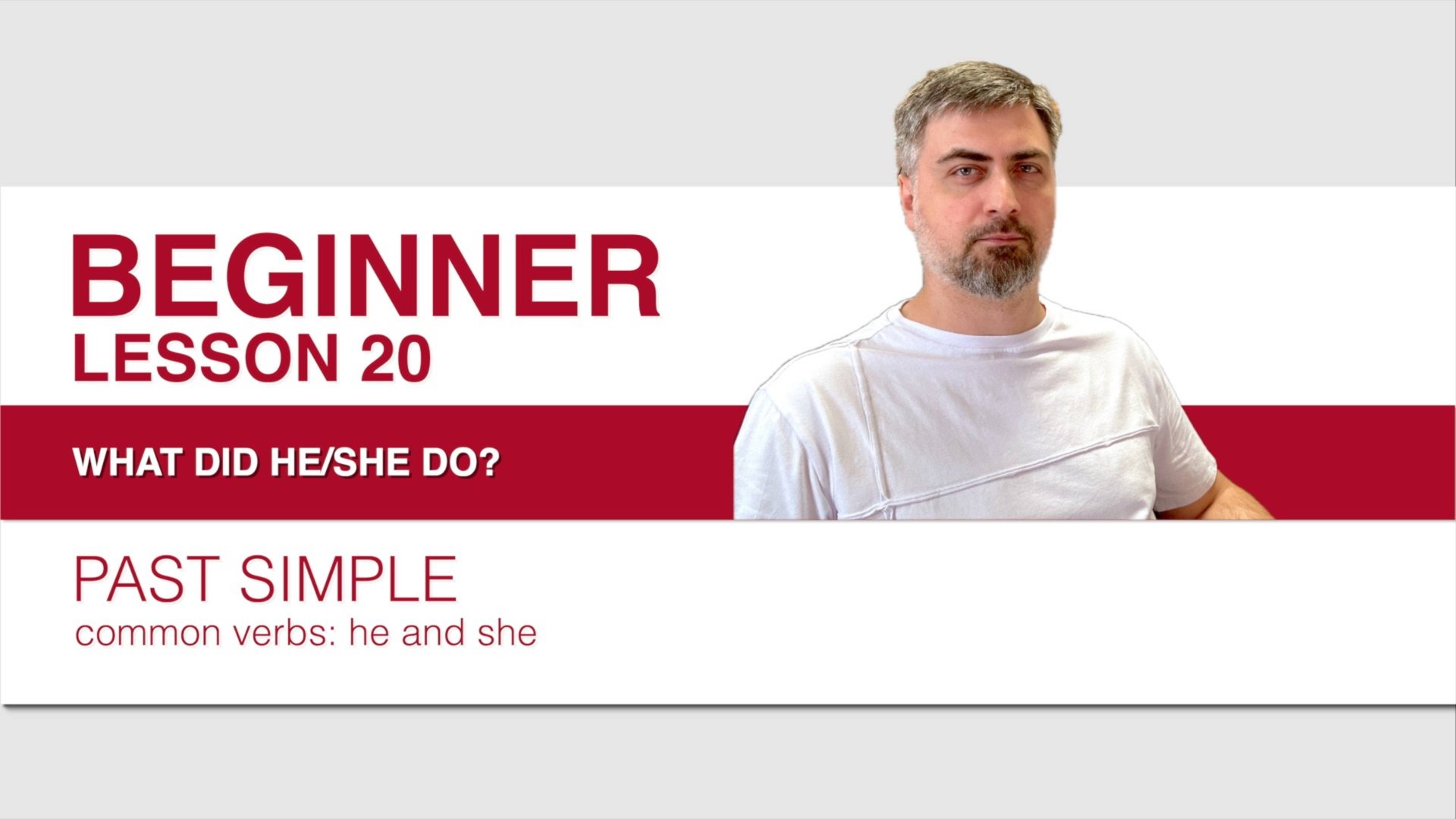 BEGINNER | Lesson 20