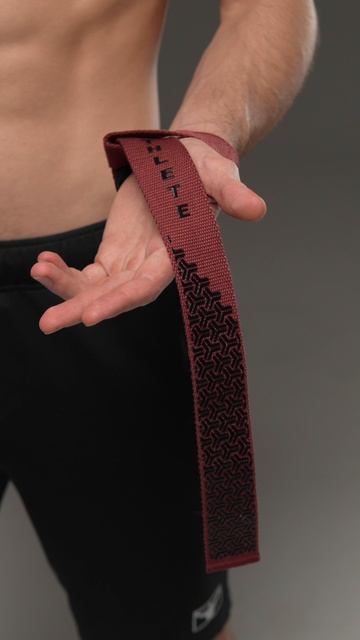 Силовые лямки для тяги штанги Red