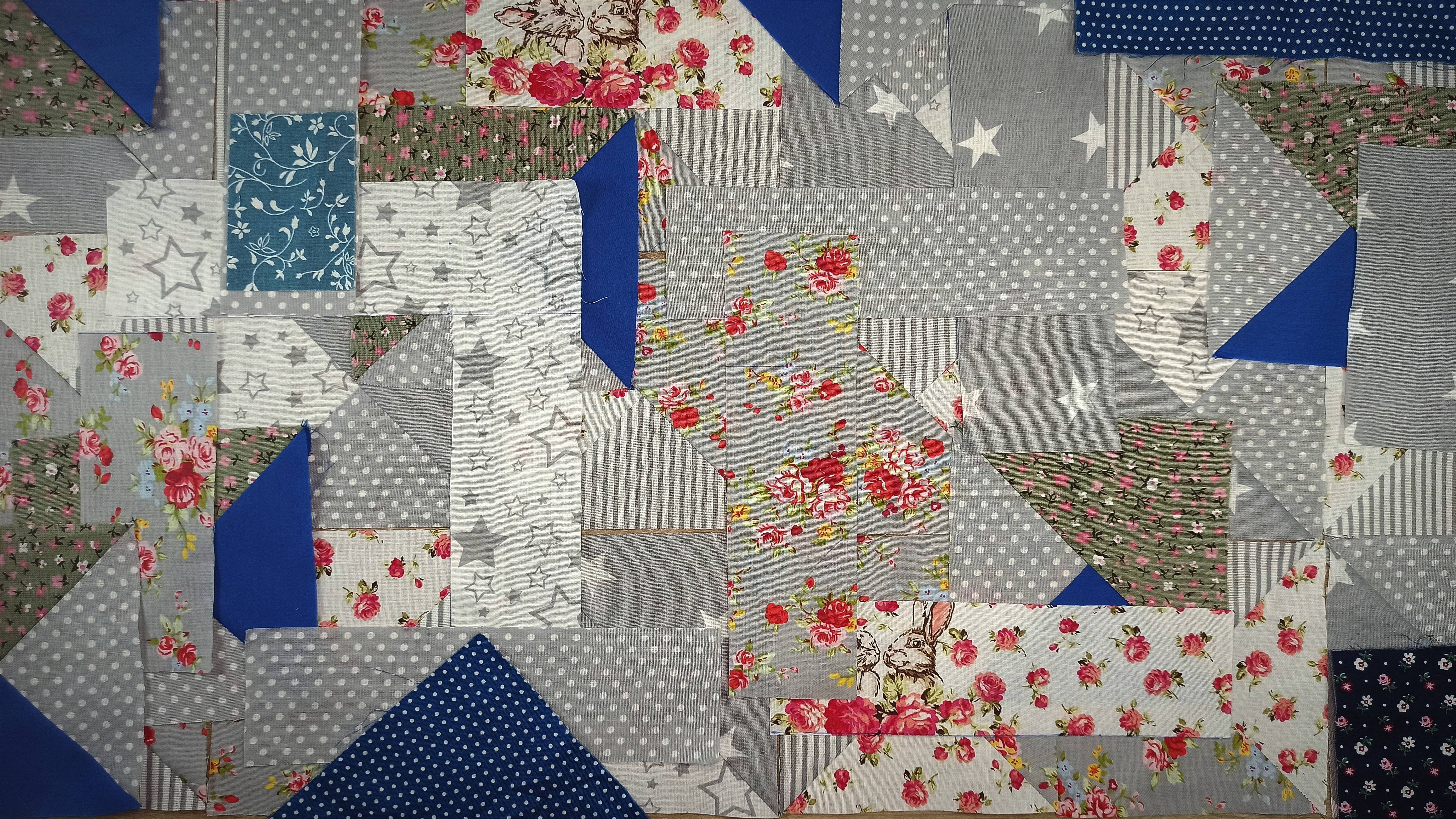 Удивительно простая техника. Шьём быстро и просто. Универсальный лоскутный блок!