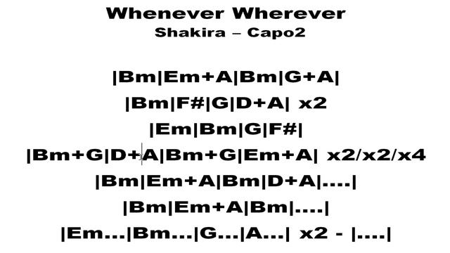 Shakira - Whenever Wherever = 108