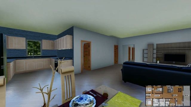 ПРОЕКТ одноэтажного дома 120 м2