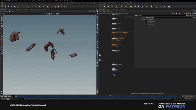 VDB Growth + RBD Motion - Houdini & Redshift