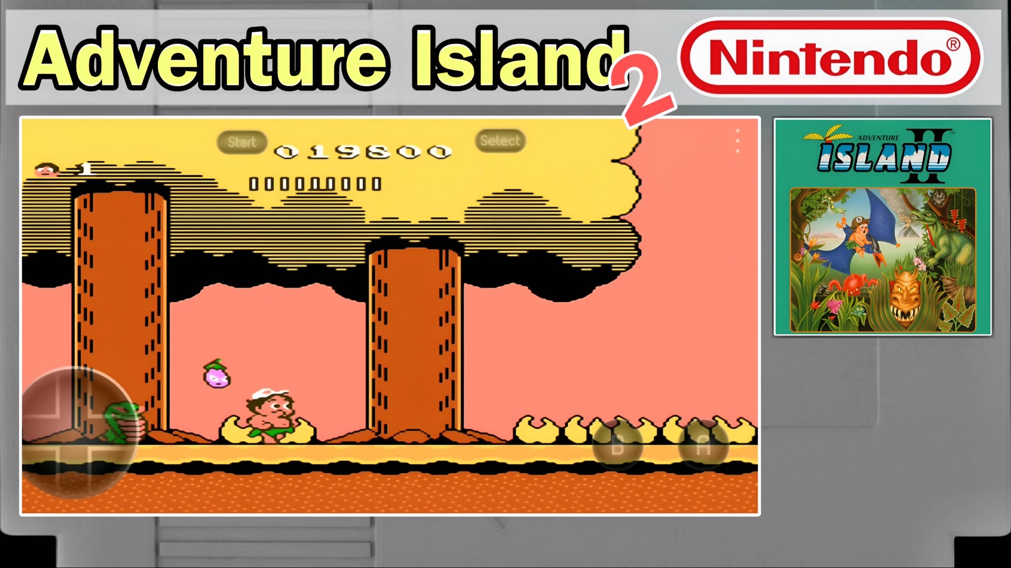 [NES] Adventure Island 2 (Gameplay) | (NES, Famicom, Dendy)