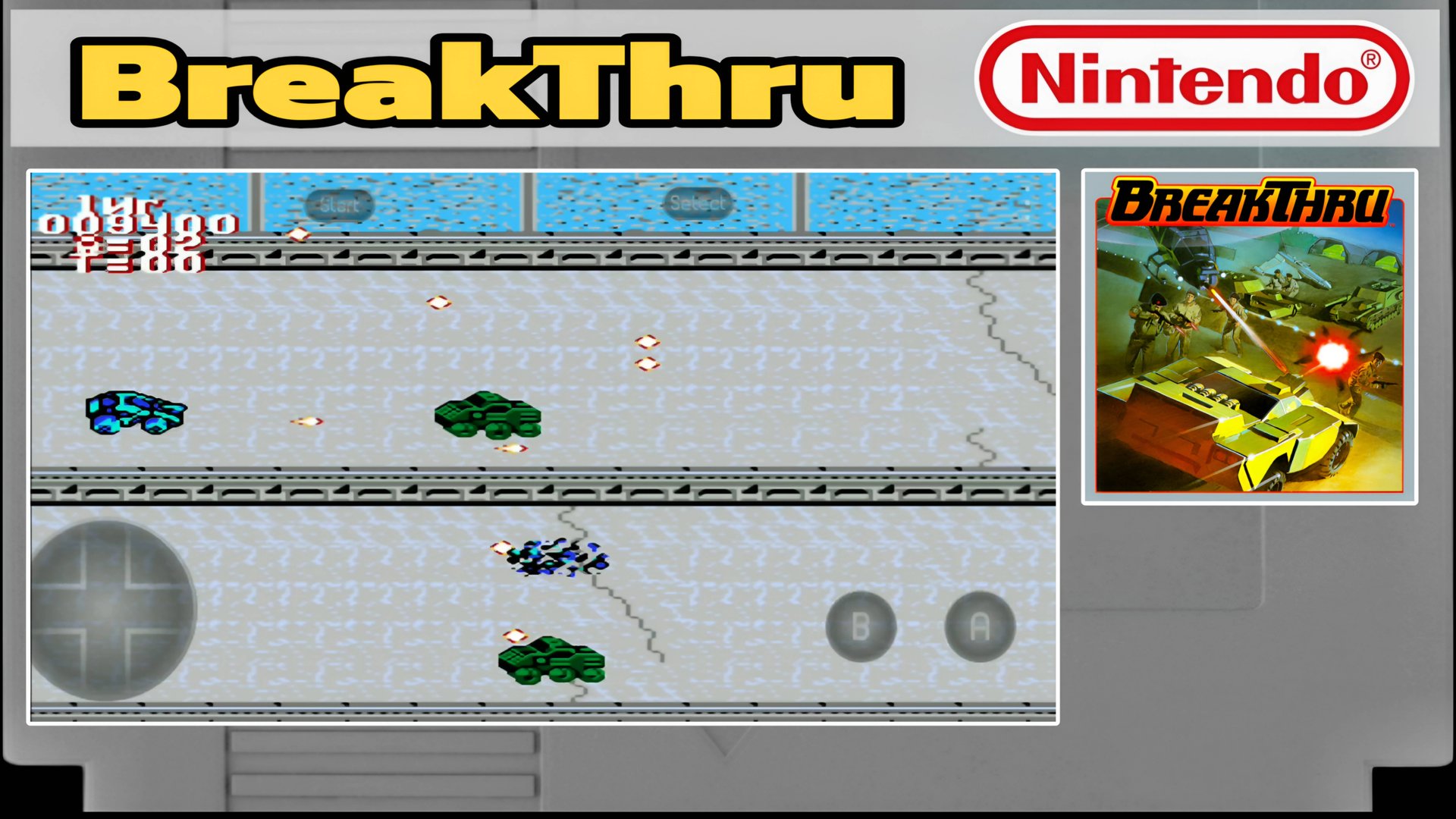 [NES] BreakThru (Gameplay)