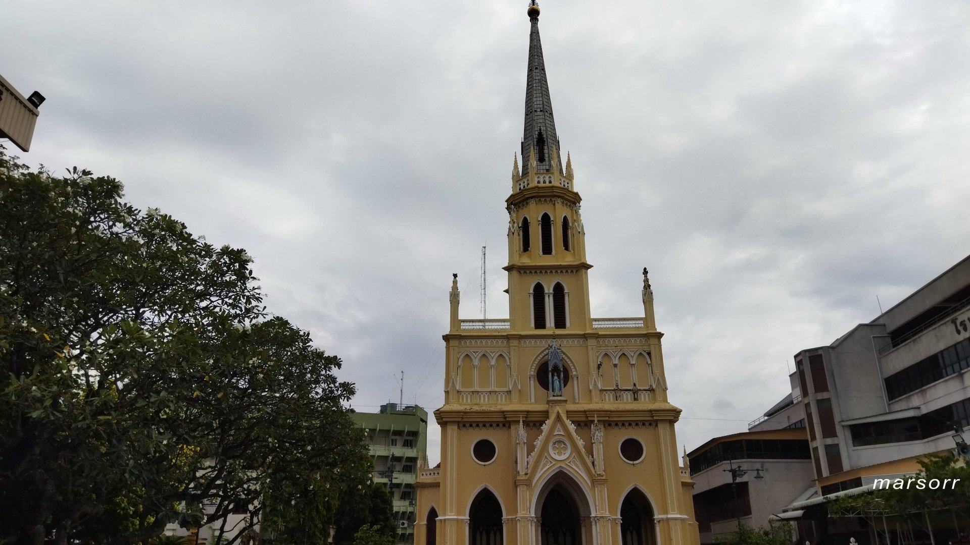 бангкок. просто храм католический holy rosary church река กรุงเทพฯ bangkok