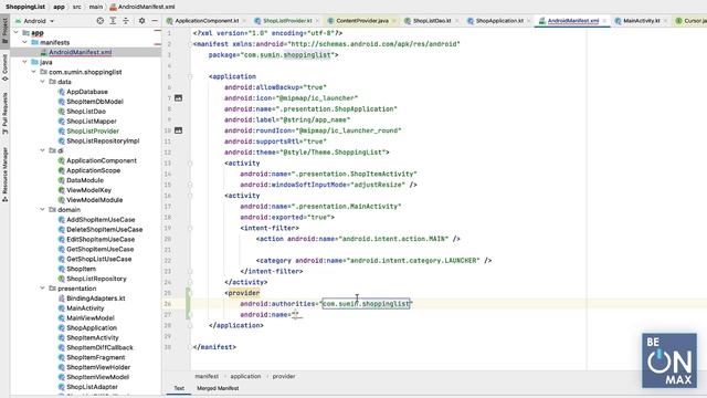 1.Создание провайдера